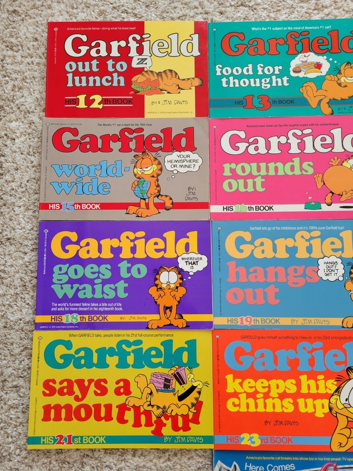 Vintage Garfield, Lot Of 13 Books, 1980’s Paperback | eBay