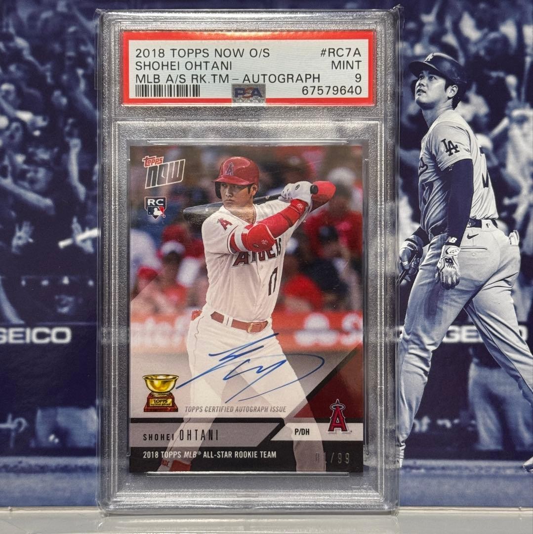 2018 Topps Now Shohei Ohtani Autographed RC Card PSA 9 | eBay