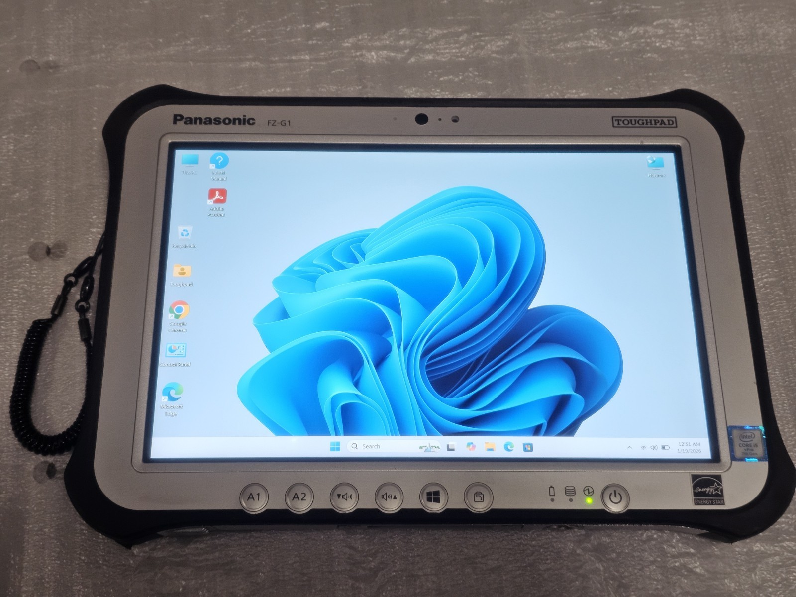 Panasonic Toughpad FZ-G1 MK5 i5 7th Gen 2.60GHz 8G Ram , 256GB SSD ...