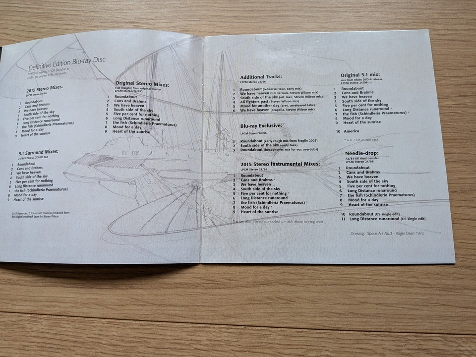 YES Fragile CD Blu-ray 5.1 Steven Wilson Remix/Remaster Panegyric | eBay UK