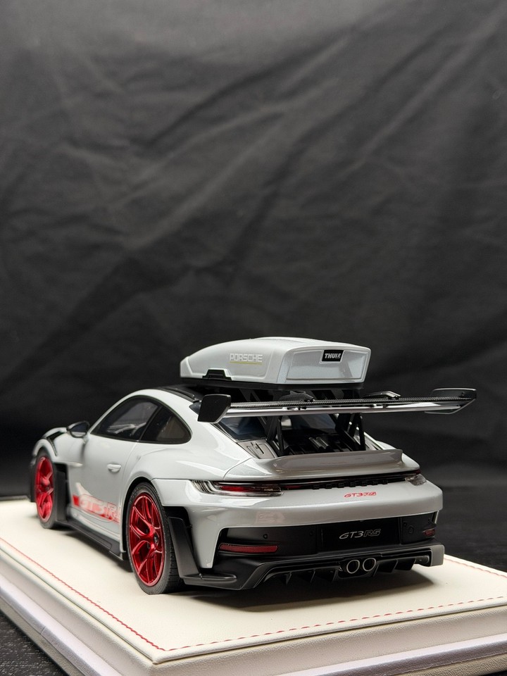 Porsche 911 GT3 RS w/ Roof Rack (Gray/ Red) [IVY Model] 1:18 scale | eBay
