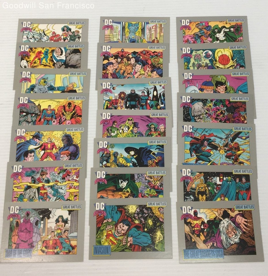 Vintage DC Comics Starfire Orion & Wonder Woman Trading Game Cards | eBay