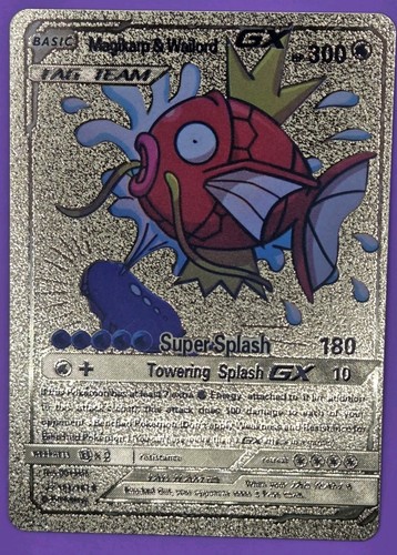 Pokemon Magikarp & Wailord GX Gold Foil Fan Art Card 161/181 | eBay
