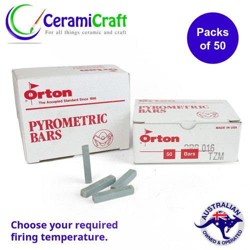 Orton Pyrometric Bar Cones Kiln Firing Porcelain Ceramics (Pack of 50 ...