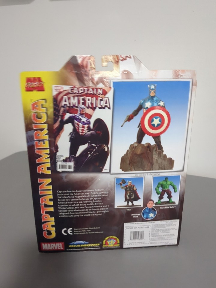 Captain America Bucky Cap Diamond Select Toys Marvel Select Action ...