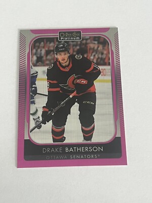 2021-22 O-Pee-Chee OPC Platinum Drake Batherson Pink Matte Parallel SP ...