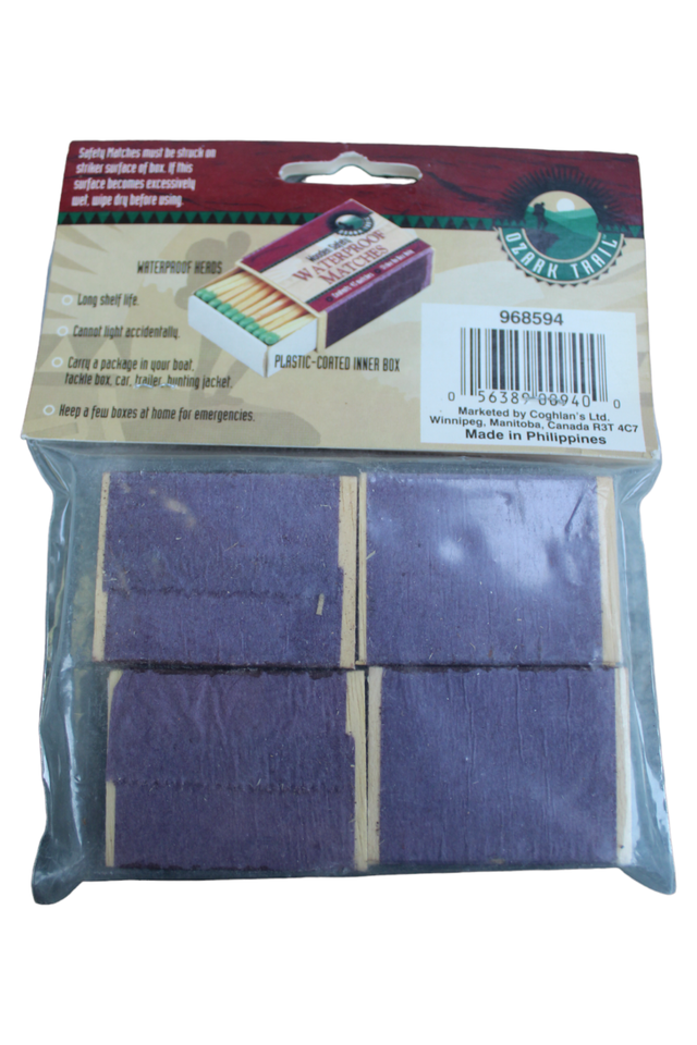 Coghlan's Waterproof Matches for Camping Outdoors Survival - 4 packs 45 ...