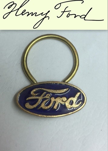 Vintage Ford Car keyring Original Henry Ford keyfob Scarce early 1950s ...