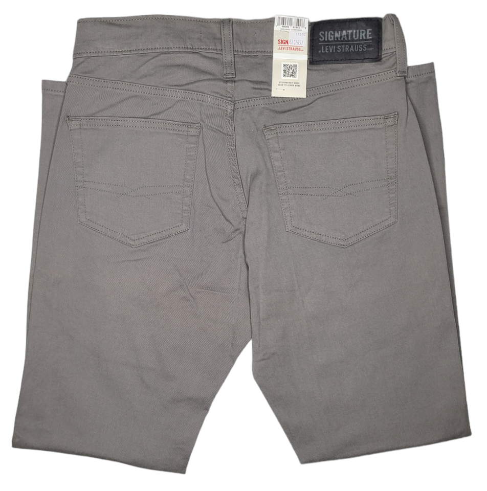 Signature By Levi Strauss & Co. #11592 NEW Men's Athletic Hybrid Chino ...