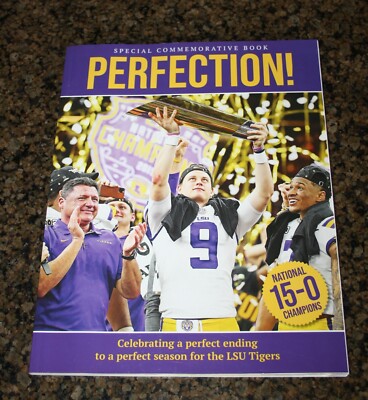 LSU TIGERS Football PERFECTION! 2019 National Champions Commemorative ...