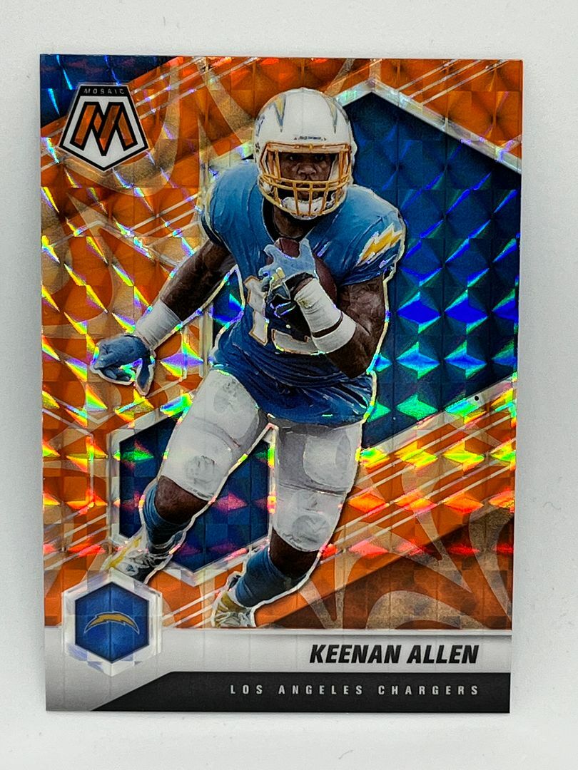2021 Panini Mosaic Keen Allen Orange Reactive Prizm Chargers #113 | eBay