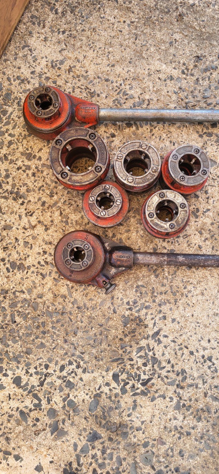 Ridgid #111-R Pipe Threader Ratchet & Handle USA | eBay