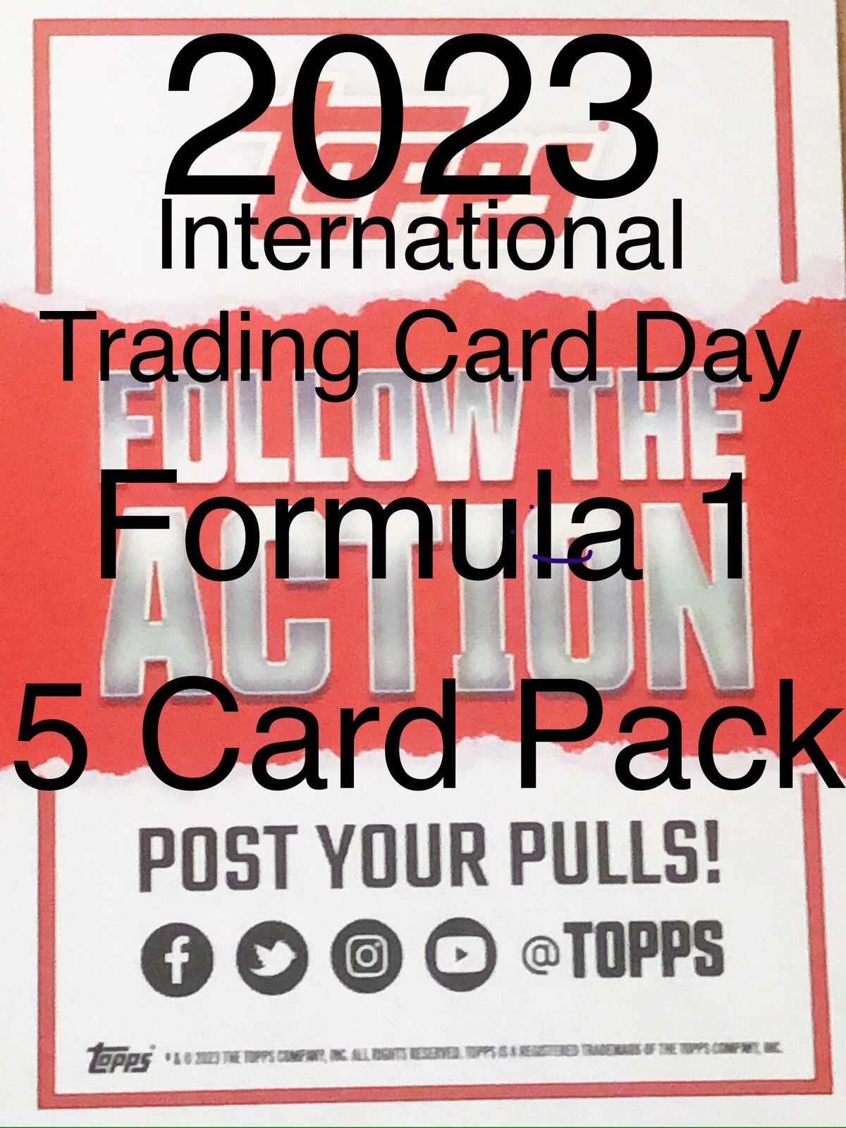 F1 Racing 2023 Topps International Trading Card Day PACK- | eBay