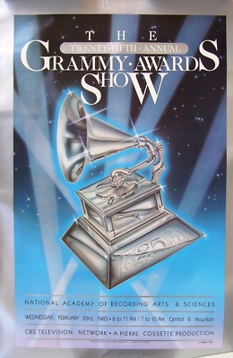 25th Annual Grammy Awards Poster, 1983 | eBay