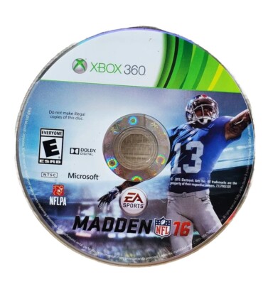 Madden NFL 16 Microsoft Xbox 360 Game Disc Only 2015 14633733792 | eBay