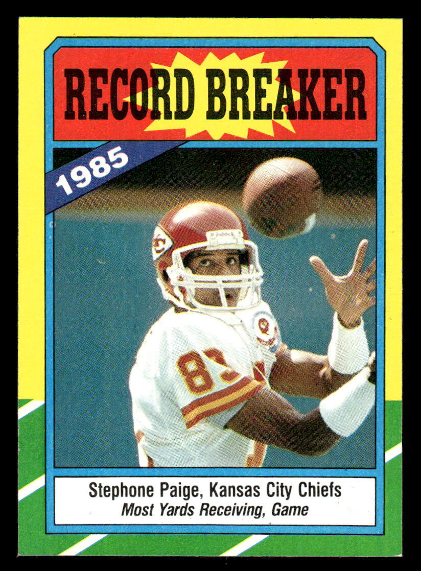 1986 Topps - Stephone Paige #6 Kansas City Chiefs | eBay