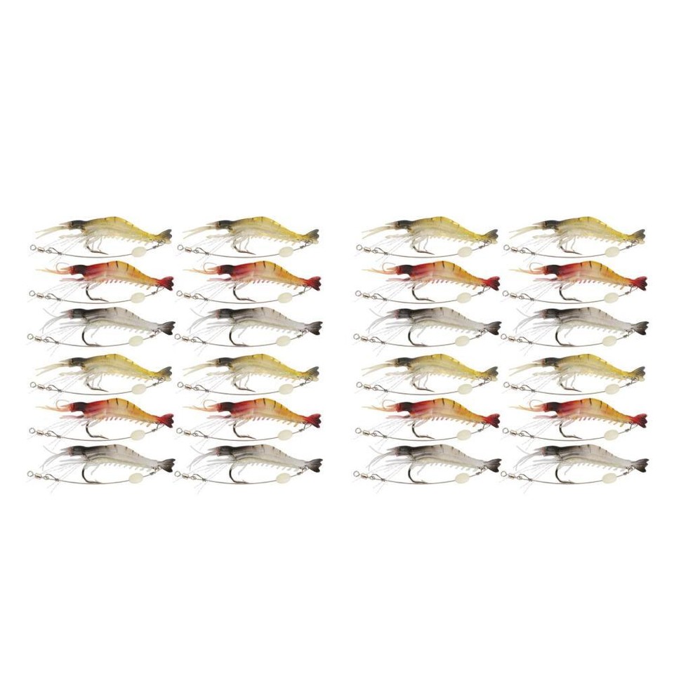 12 Pcs Automatic Rigs for Saltwater Salmon Fishing Lures Shrimp Bait ...