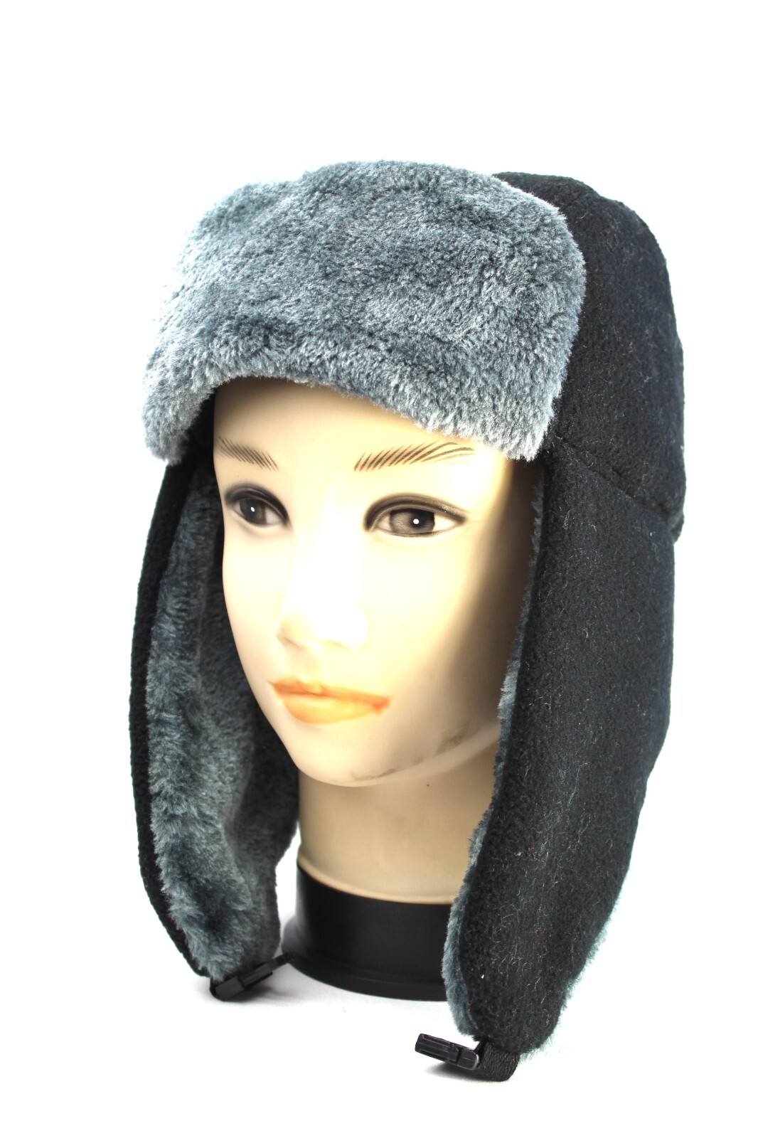 Russian Hat Mens Winter Fur Vintage Fluffy Army Warm Ushanka Cossack