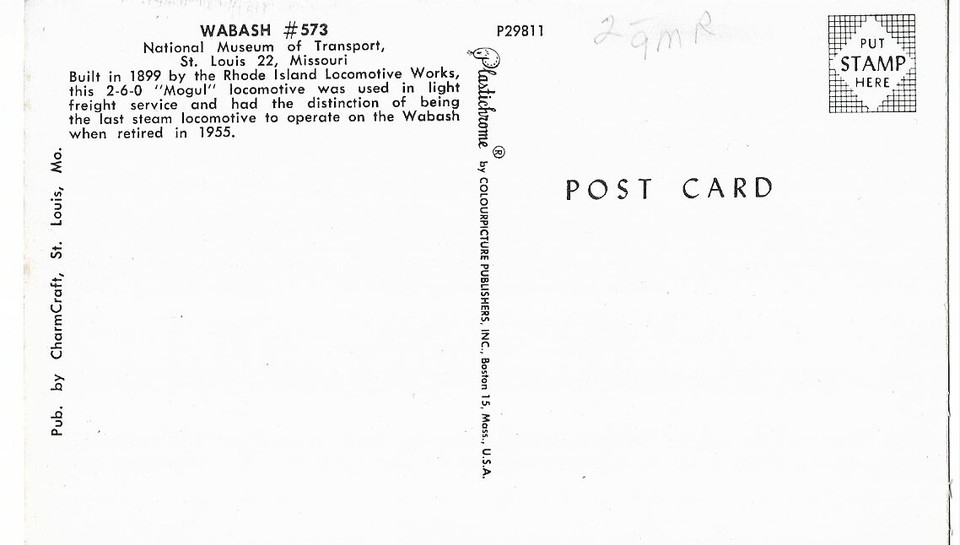 St. Louis, Missouri "Wabash #573 Steam Engine National Museum" Train ...