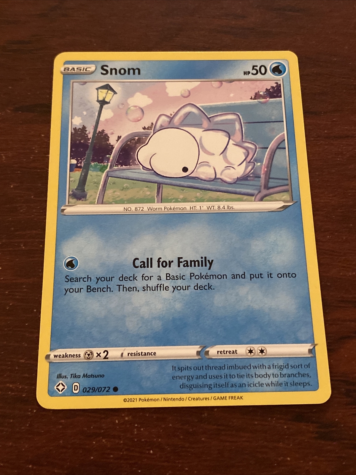 Pokémon TCG Snom Shining Fates 029/072 Regular Common Card 2021 B8941 ...