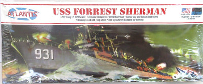USS Forrest Sherman Destroyer DD-931 1/320 scale plastic kit Atlantis ...