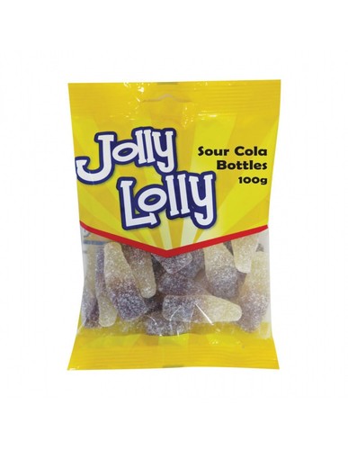 Jolly Lolly Sour Cola Bottles 100g x 20 | eBay
