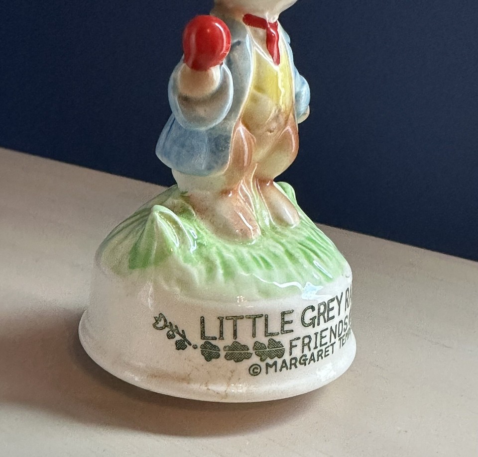Vintage Little Gray Rabbit Margaret Tempest Porcelain Rabbit Music Box ...