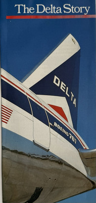 Delta Airlines Brochure - The Delta Story - 1985 | eBay