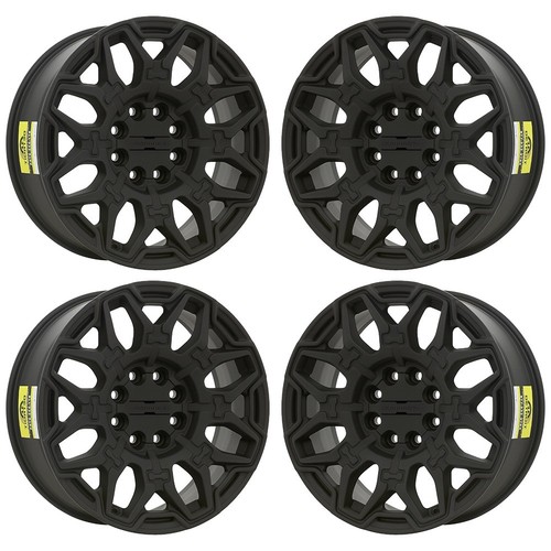 22" GMC HUMMER EV SATIN BLACK WHEELS RIMS FACTORY OEM 14094 2023-2024 ...