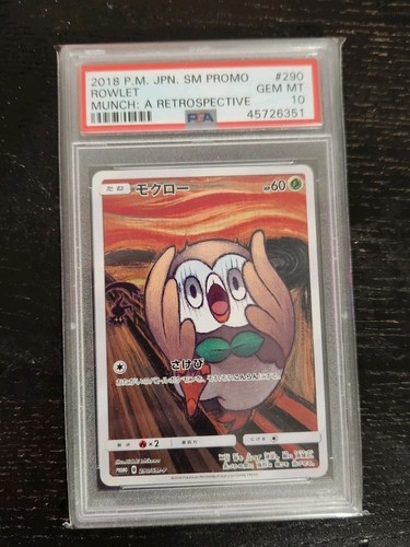 PSA 10 Rowlet Munch Scream A Retrospective Promo 290/sm-p Japanese ...