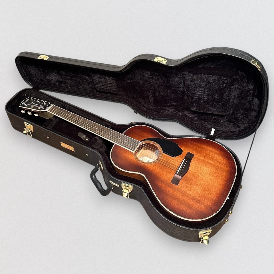 Fender Paramount PS-220E Parlor Acoustic-Electric Guitar - Aged Cognac ...