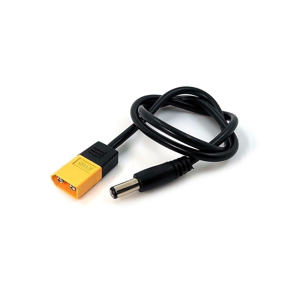 For XT60 to DC 5 5x2 5mm Power Cord Right Angle Cable for RC Device Use ...