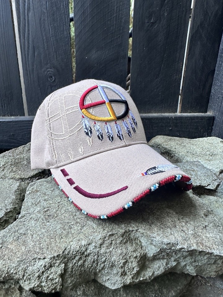 Native Pride Hat Cap New Beads Native American Beadwork Native Beaded ...