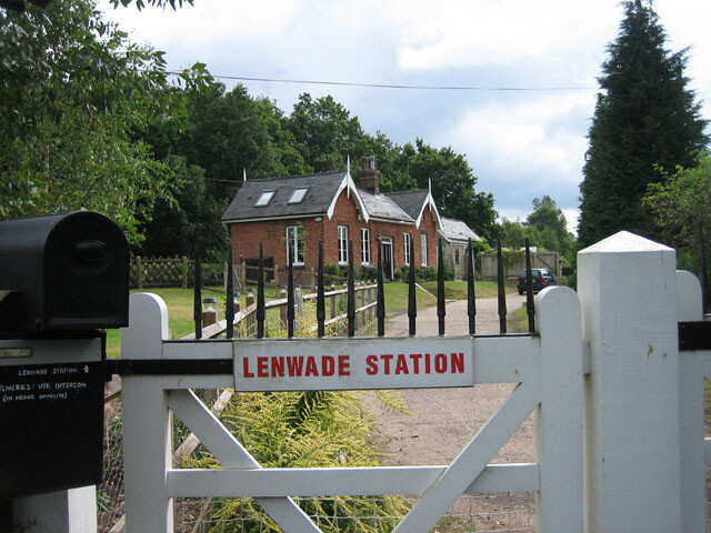 Photo 6x4 Lenwade Station, as the sign says Another station in private ...