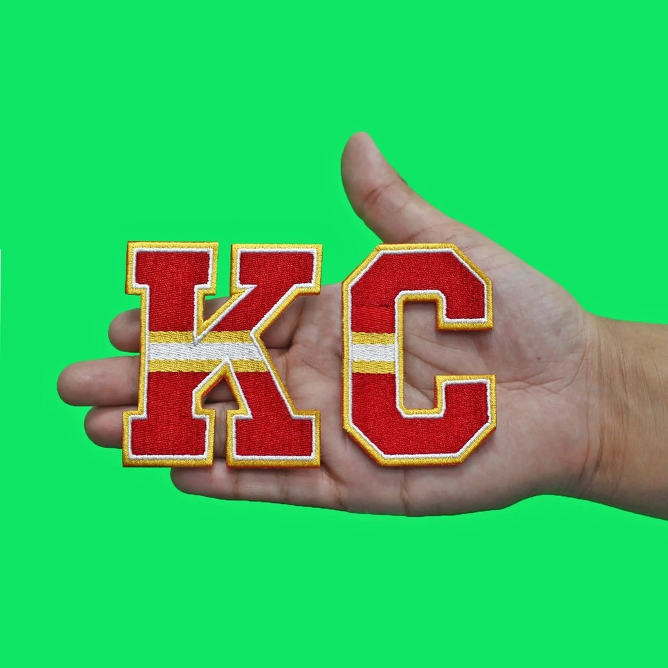 Kansas City Letters KC Patch Set Football Missouri Embroidered Iron On ...