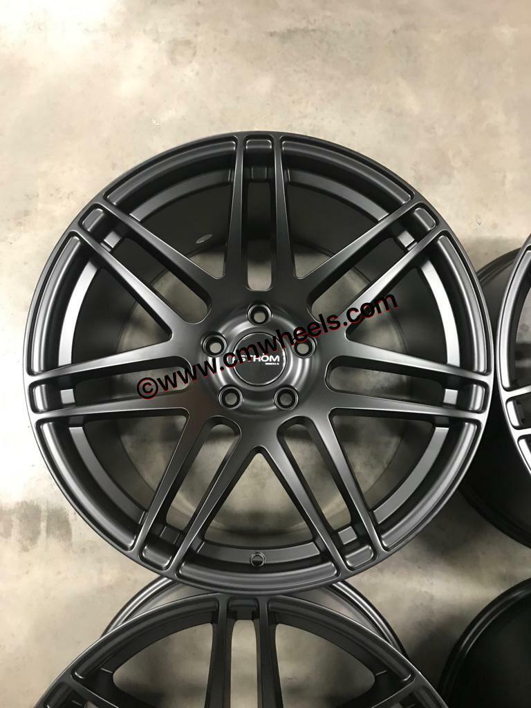 19" Strom STR3 F14 Alloy Wheels Satin Black BMW E60 E61 M5 DEEP CONCAVE ...