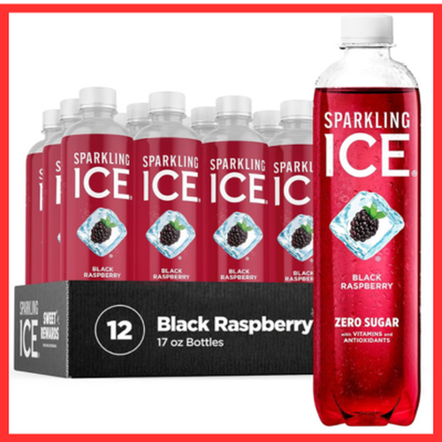 Sparkling Ice Black Raspberry Sparkling Water Zero Sugar W ...