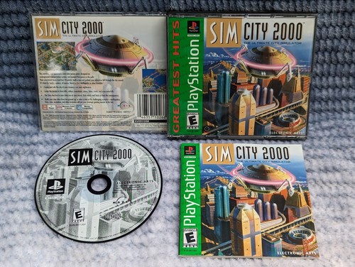 Sim City 2000 (Sony PlayStation 1, 1996) PS1 2 ps2 Works / Tested Game ...