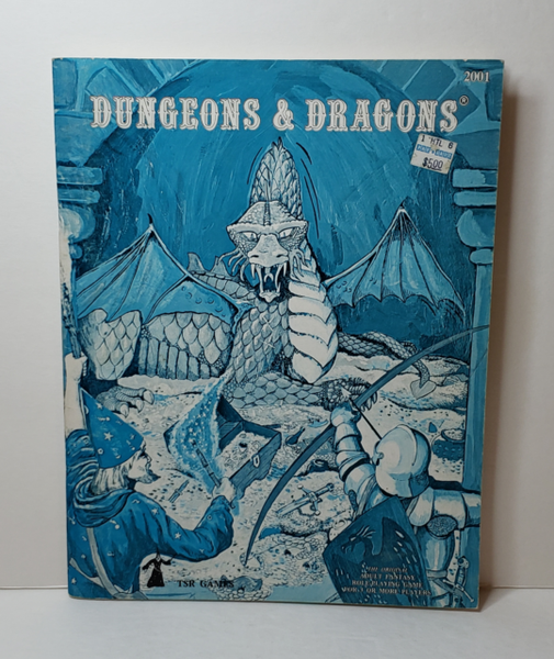 Dungeons & Dragons TSR 2001 2nd Edition 1978 Basic Rule Book Blue Cover ...