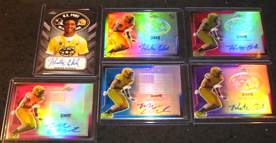 (6) 2015 LEAF HUNTER ECHOLS AUTO #D 1/2+RED AUTO #D/5+PRIZM #D 2/3 ARMY ...