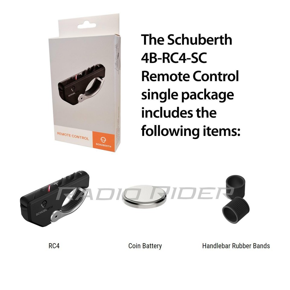 NEW Schuberth RC4 Motorcycle Remote Control for Bluetooth Headsets SC1 ...