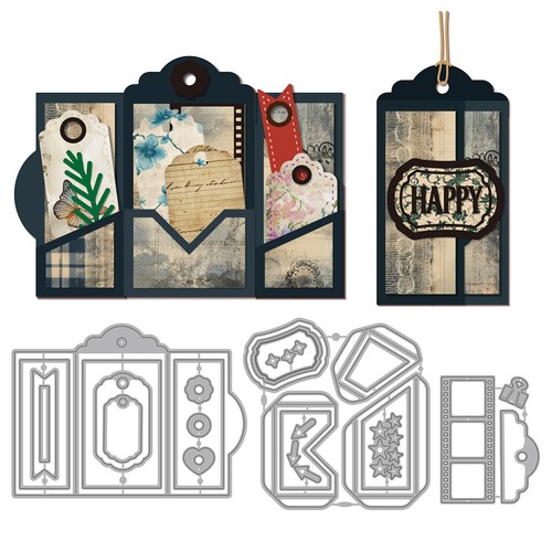 1set 3pcs 3 styles Carbon Steel Cutting Dies Stencils for Scrapbooking ...