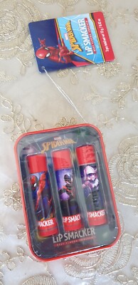 Lip Smacker Marvel Spider-Man Lip Balm Lip Collection Gift Tin Set - 3 ...