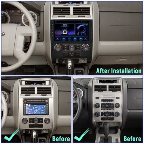 For 2007 08 09 10-2012 Ford Escape Android 13 Navi CarPlay Car Stereo ...