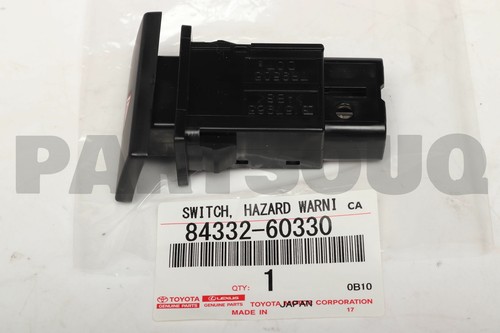 8433260330 Genuine Toyota SWITCH ASSY, HAZARD WARNING SIGNAL 84332 ...