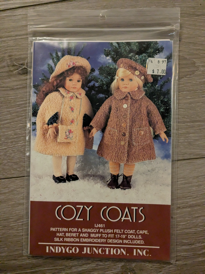 Vintage Indygo Junction Doll Clothing Outfit Sewing Patterns 19 Options ...
