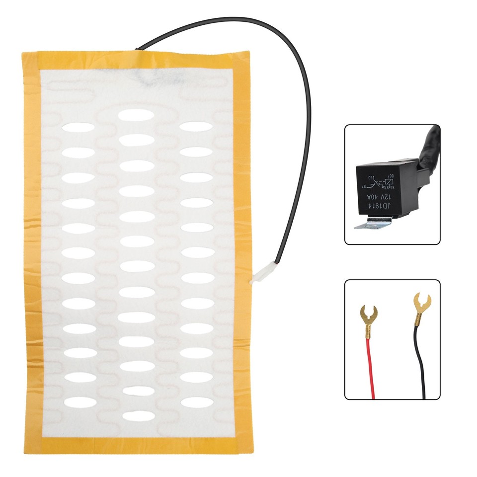 4Pads 12V Universal Carbon Fiber Car Heated Seat Heater Kit with Round ...