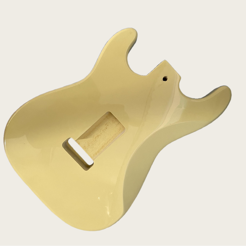 Cream Yellow Alder Electric Guitar Body S-S-S for Strat ST Replacement ...