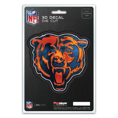 Official Licensed - NFL Chicago Bears 3D Die Cut Decal Sticker Made in ...