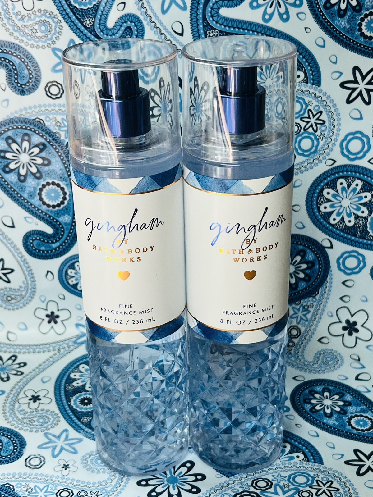 2 NEW BATH & BODY WORKS GINGHAM FINE FRAGRANCE MIST BODY SPRAY 8 OZ | eBay